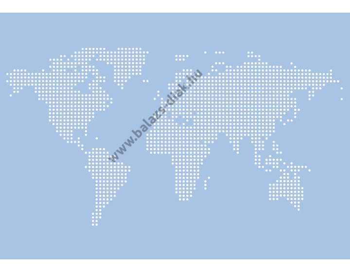 Sablon - földgömb grafikus, kb. 297 x 210 mm, 1 db - Rajz-és mágneses ...