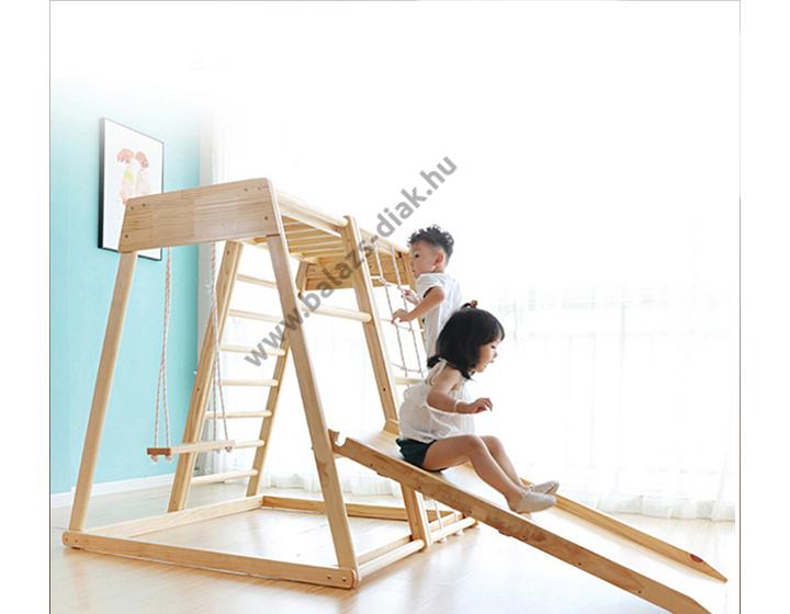 Óvodai fa beltéri trapéz alakú mászóka - Egyensúlyfejlesztő eszközök ...